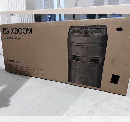 Минисистема LG xboom OL100 черный 2000Вт/CD/cdrw/F