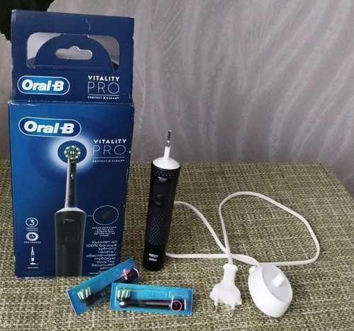 Электрическая зубная щетка oral b vitality pro