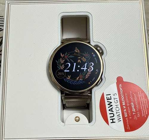 Смарт часы Huawei watch gt 5 41mm golden