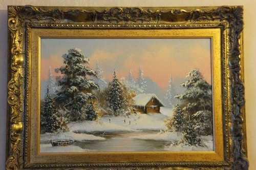Картина в раме «Зимний пейзаж»