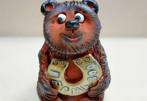 Медведь из керамики, Пермские сувениры, Пермь 300