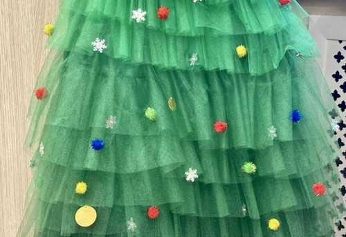 Новогоднее платье елочки 116