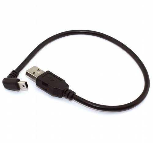 Кабель USB Type A на Mini USB угол вниз 0,25 м