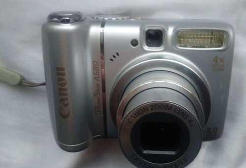 Фотоаппарат Canon Powershot A580 8.0Мп в коробке