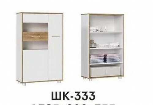 Шкаф-витрина белый Свен шк-333 80 см