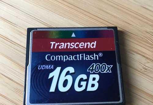 Флеш карта Compact Flash Transcend 16gb 400x