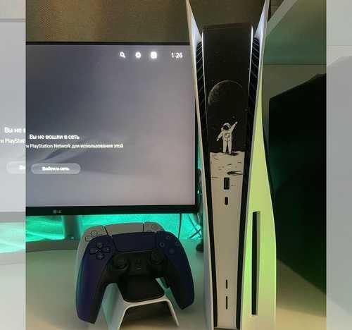 Sony playstation 5 ps5 с дисководом 2 джойстика