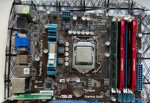 Материнская плата с процессором Xeon 3450 и операт