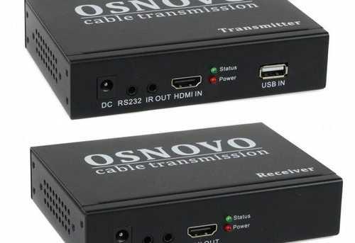 Удлинитель hdmi, ик-сигнала, 2*USB osnovo