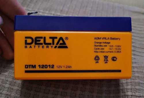 Аккумулятор delta agm vrla dtm 12012