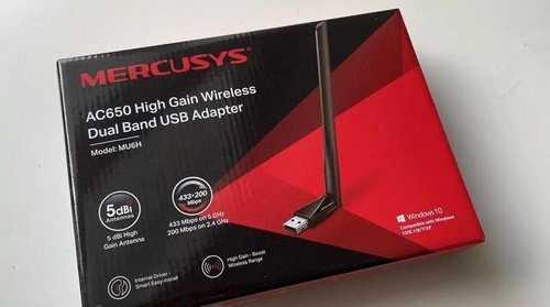 Wi-Fi адаптер Mercusys MU6H