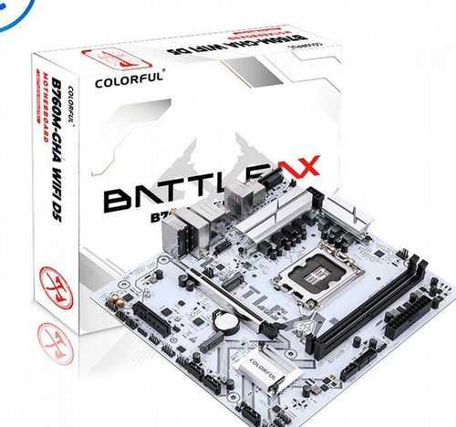 Материнская плата LGA1700 Colorful Battle-AX B760M-G white wifi D5 V20