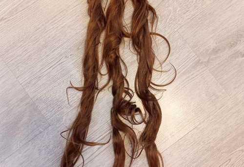 Шиньон-коса из натуральных волос