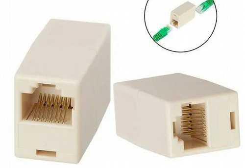 Соединитель интернет кабеля RJ45(F) Проходной