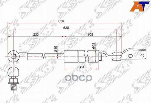 Амортизатор крышки багажника mazda MPV LW# 99-0