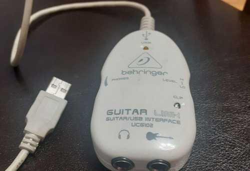 Звуковая карта для гитары USB Behringer UCG102