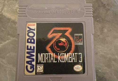 Картридж Game Boy Mortal Kombat 3