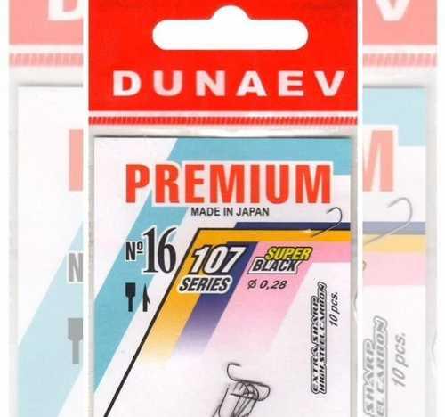 Крючок dunaev Premium 107 #16 0.28мм 10шт/уп