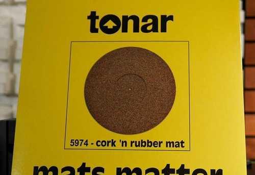 Мат для проигрывателя Tonar 5974 Cork’n’Rubber Mat
