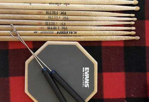 Пэд evans 7 и палочки vic firth