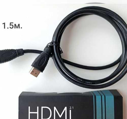 Кабель hdmi 1.5м. б. у