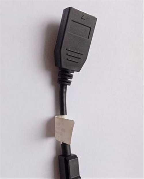 Переходник Mini DisplayPort(M) DisplayPort (F)
