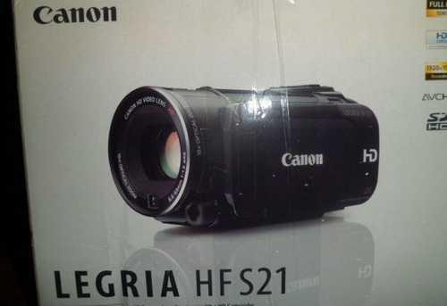 Видеокамера canon legria HF S 21