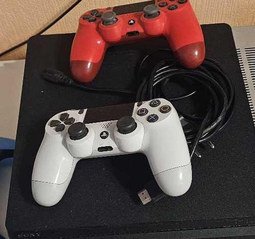 Sony playstation 4 slim 1tb 2 геймпада