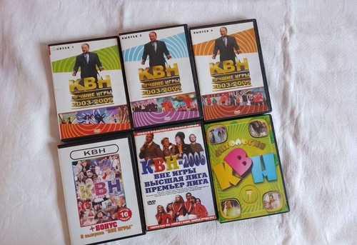 DVD диски с квн - 6 шт