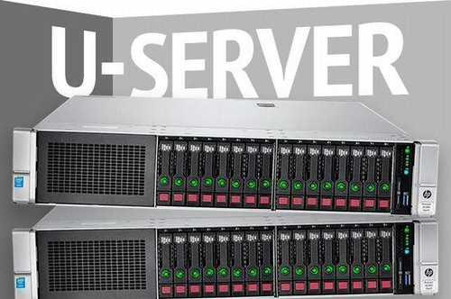 Сервер HP DL380 Gen9 16SFF 2x2683v4 64Gb P840ar 2x