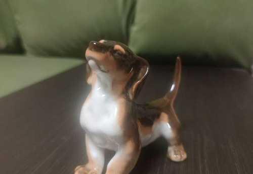 Фарфоровые статуэтки собака лфз