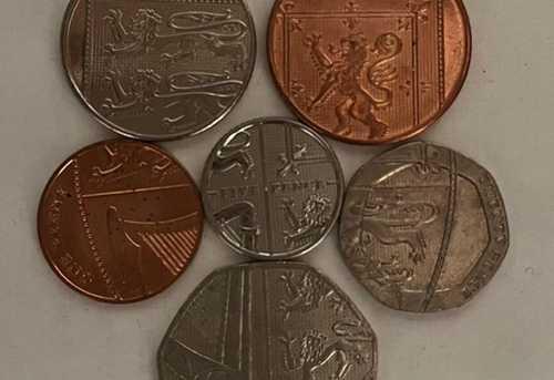Набор монет английский герб