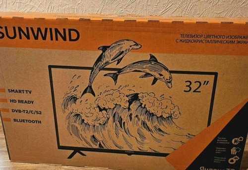 Новый Sunwind 32 дюйма.Smart TV