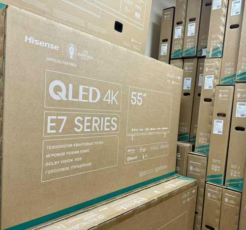 4K Qled Hisense 43, 50, 55, 65 2024г