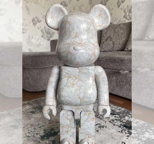 Bearbrick Marble White 1000% 70см