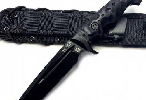 Тактический нож Нокс Ягуар-М Black сталь D2 рукоят