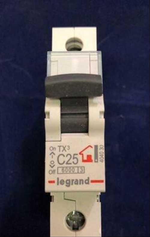 Выключатель Legrand TX3 автомат 1пол