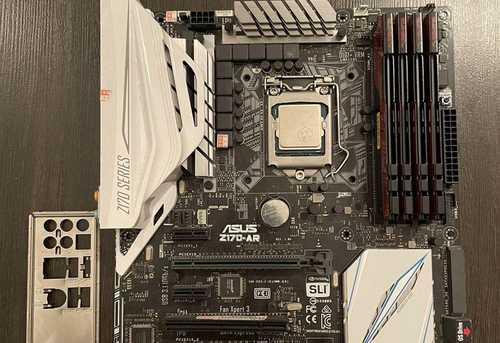 Плата Asus z170 ar + xeon 1240v5+ 16gb ddr4