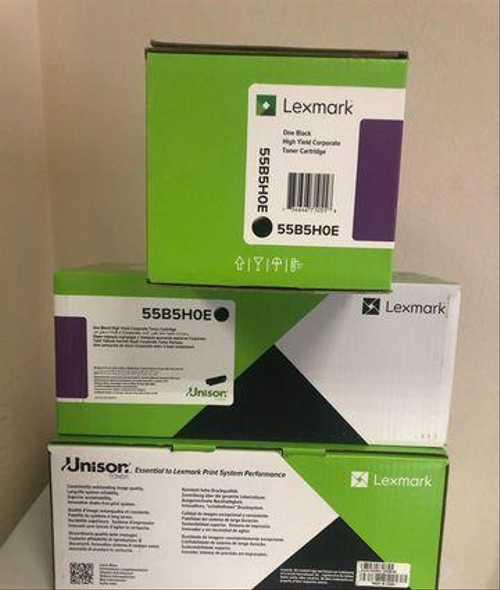 Картридж Lexmark 55B5H0E черный, 15000 стр