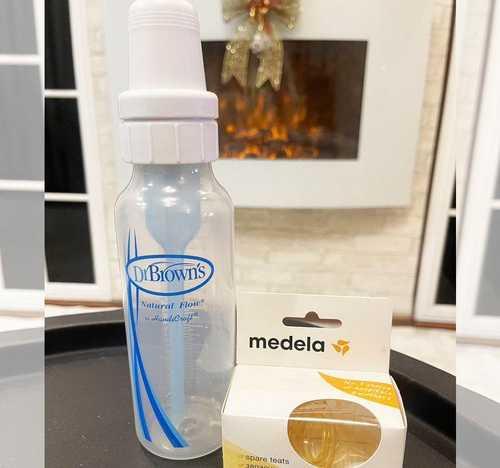 Бутылочка Dr.Brown's новая и соски medela М новые