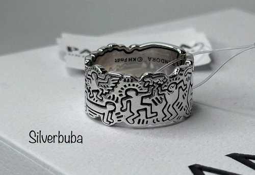 Кольцо keith haring X pandora love