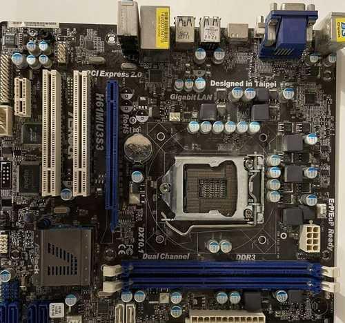 Материнская плата AsRock h61m (lga 1155)