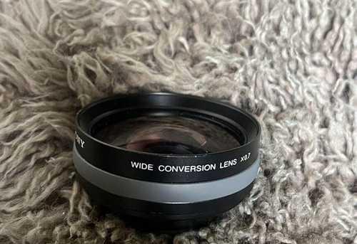 Sony wide conversion lens x0.7