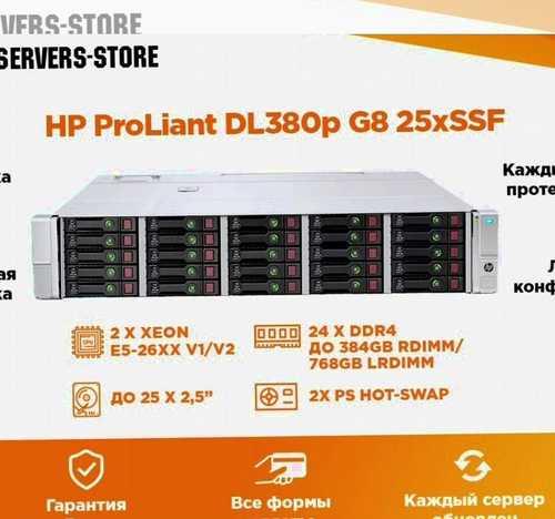 Сервер HP ProLiant DL380p G8 25xSSF