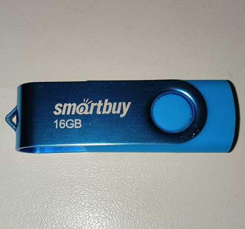 Флешка 16 гб (USB) smartbuy синяя