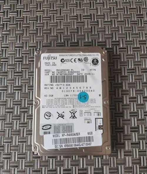 HDD 2.5" IDE 60Gb