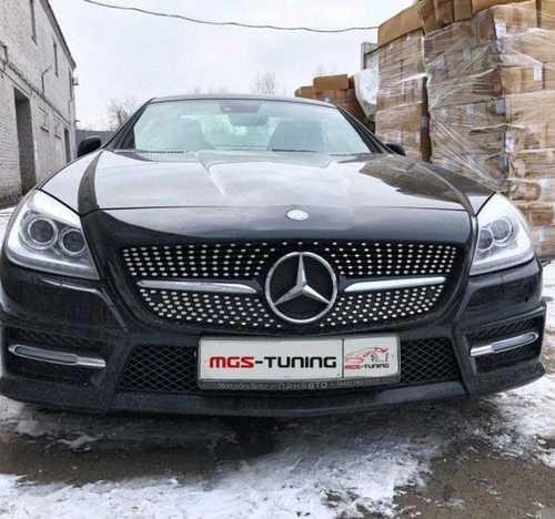 Решетка Mercedes SLK-Class R172 Diamond Black