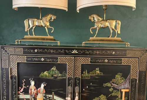 Антиквариат Светильники,Бра,бронза,лошадь Франция