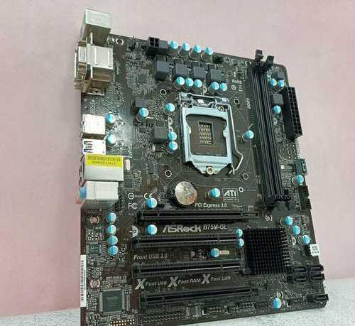 Материнская плата Asrock B75M-GL (LGA1155)