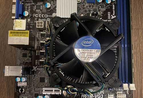 LGA1155 - Asrock H61M-VG3 + Celeron G1610 + 4 DDR3